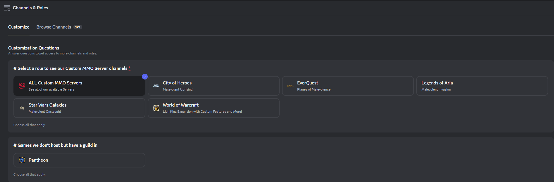 Discord – Malevolent Gaming Multiverse